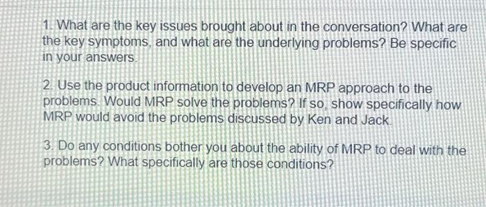 Solved 1. What are the key issues brought about in the | Chegg.com
