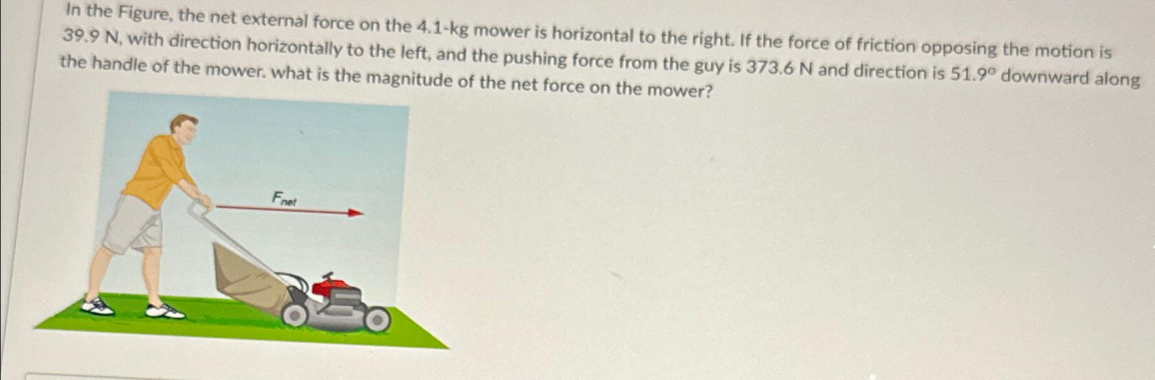 Solved In the Figure, the net external force on the 4.1kg | Chegg.com