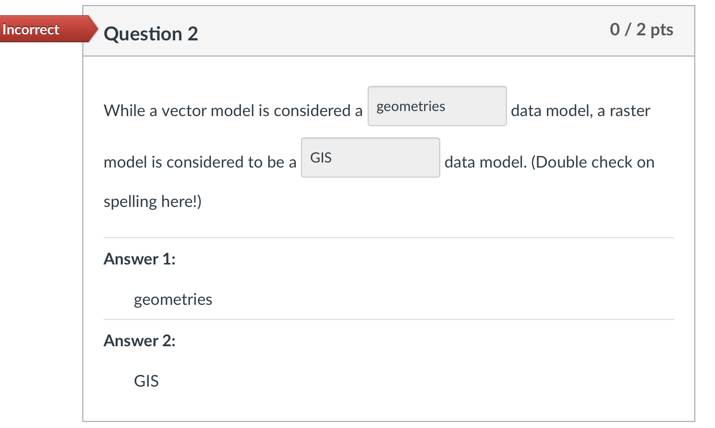 Solved Question 2While a vector model is considered adata | Chegg.com