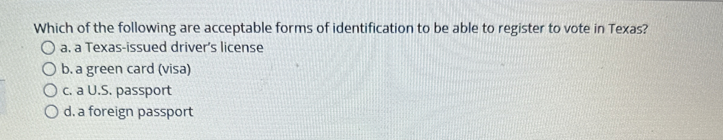 Solved Which of the following are acceptable forms of | Chegg.com
