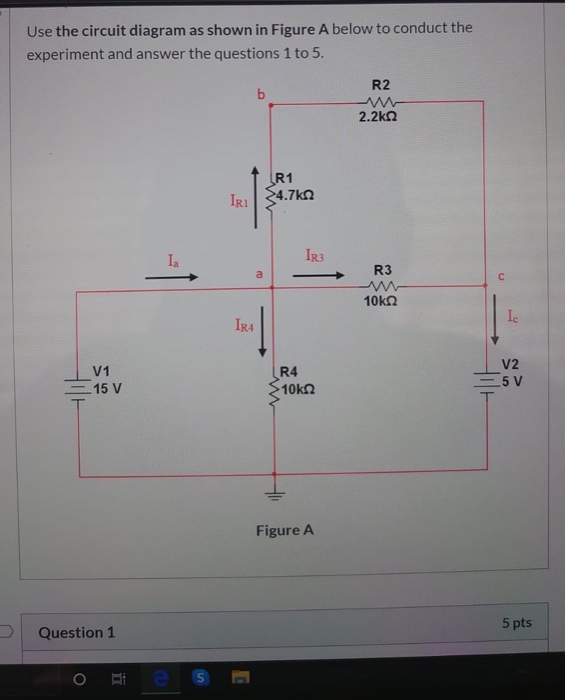 Solved Use the circuit diagram as shown in Figure A below to | Chegg.com
