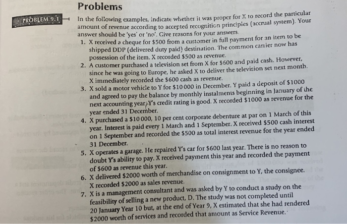 Solved Problems PROBLEM 9.1 in the following examples, | Chegg.com