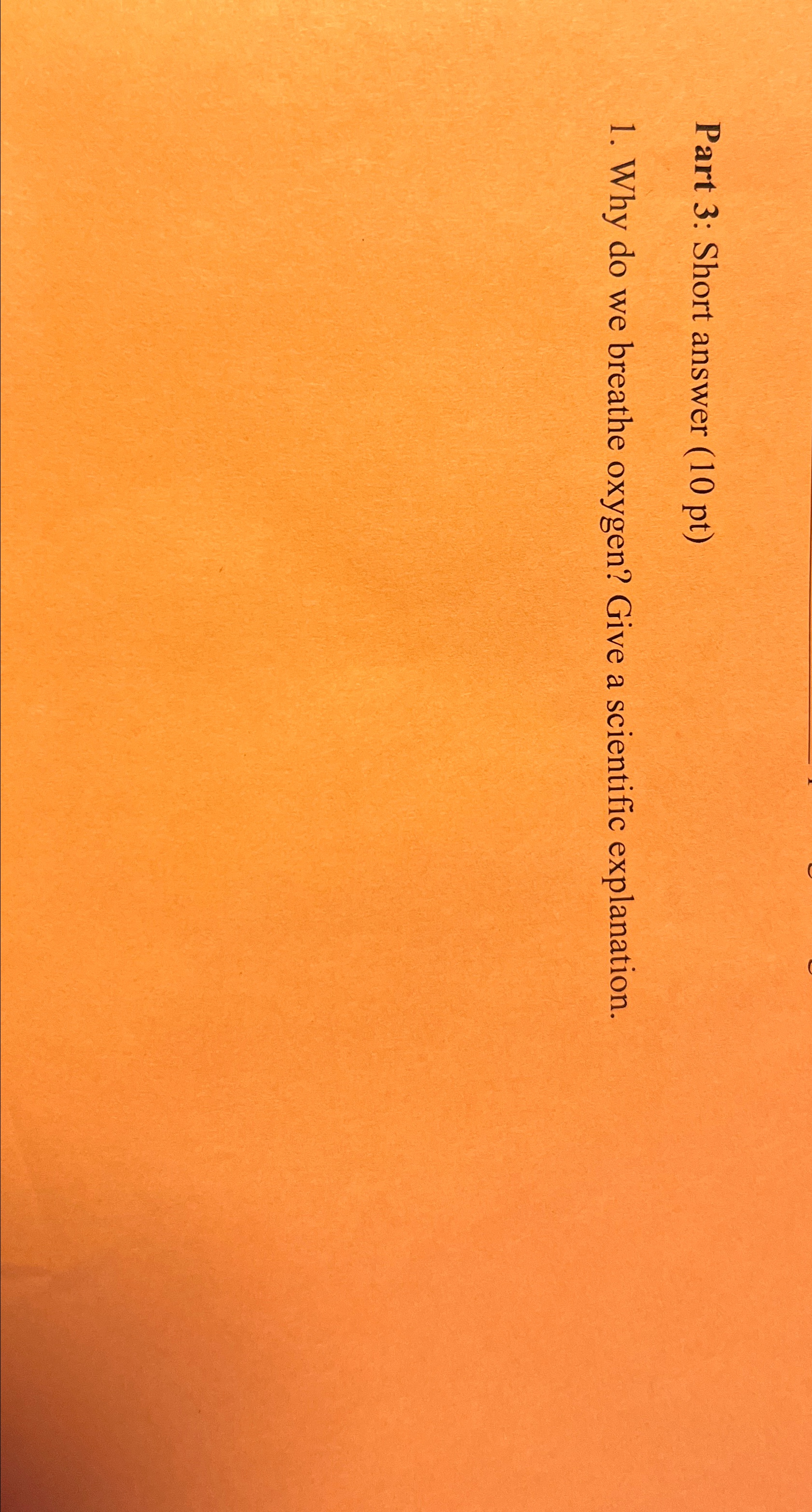 Solved Part 3 Short Answer 10 ﻿ptwhy Do We Breathe 