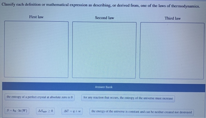 Solved Classify cach definition or mathematical expression | Chegg.com