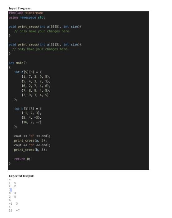 Solved Input Program: Finclude | Chegg.com