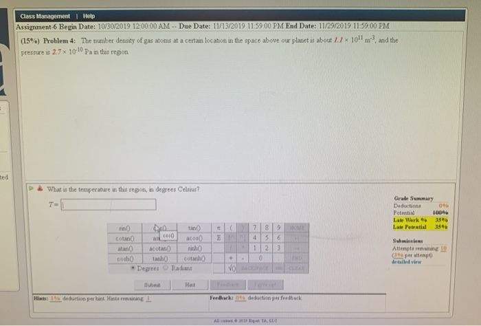 Solved Class Management | Help Assignment-6 Begin Date: | Chegg.com
