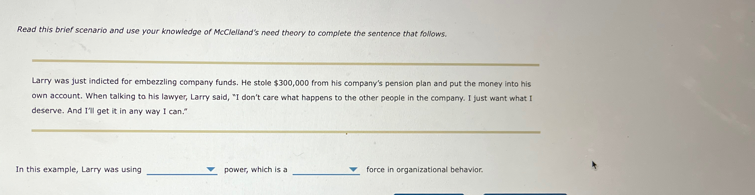 Solved Read this brief scenario and use your knowledge of | Chegg.com
