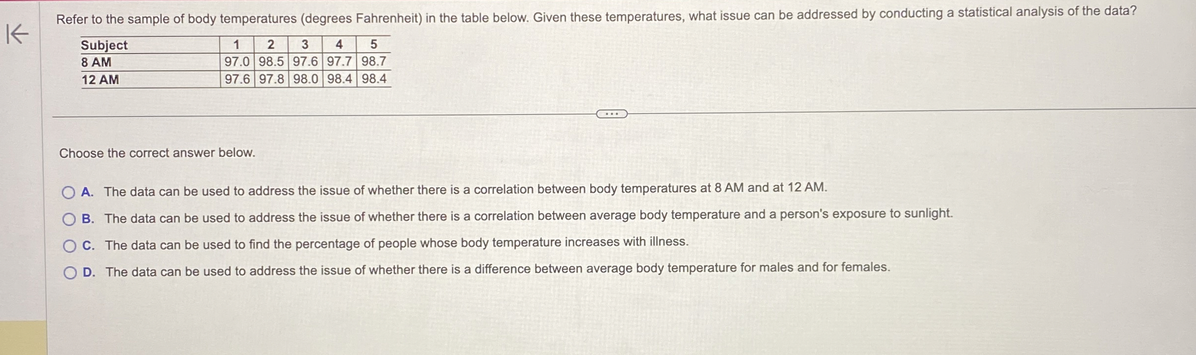 Solved Refer to the sample of body temperatures (degrees | Chegg.com