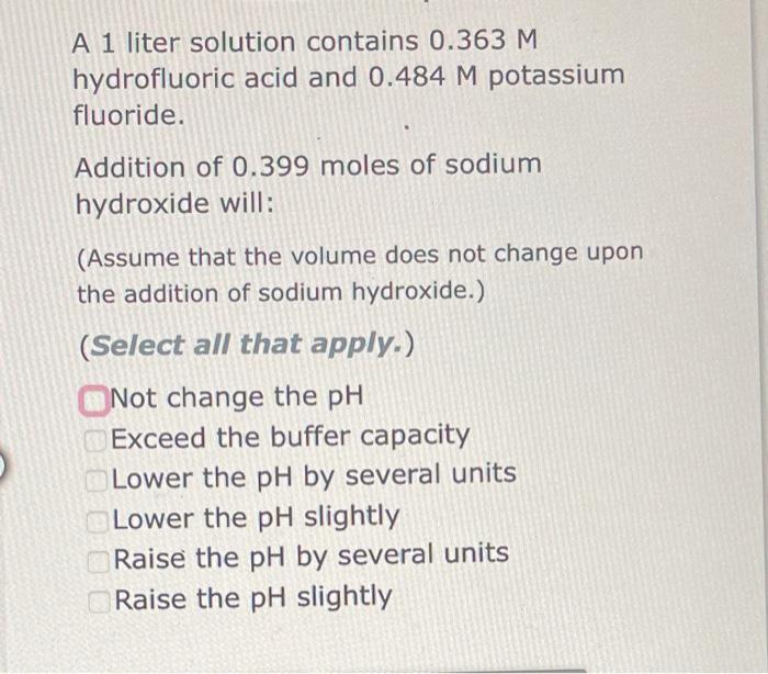 Solved A 1 liter solution contains 0.321M nitrous acid and | Chegg.com