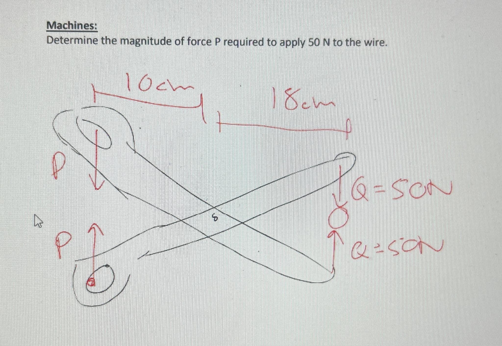Solved Machines:Determine the magnitude of force P ﻿required | Chegg.com