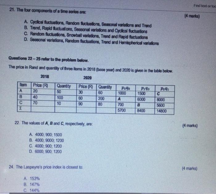 Solved The following data give the hourly wage rates (Rands) | Chegg.com