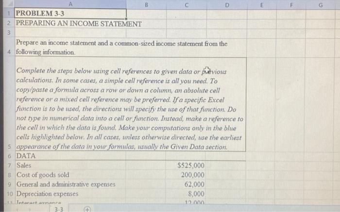 Solved PROBLEM 3-3 PREPARING AN INCOME STATEMENT Prepare an | Chegg.com Solved PROBLEM 3-3 PREPARING AN INCOME STATEMENT Prepare an | Chegg.com
