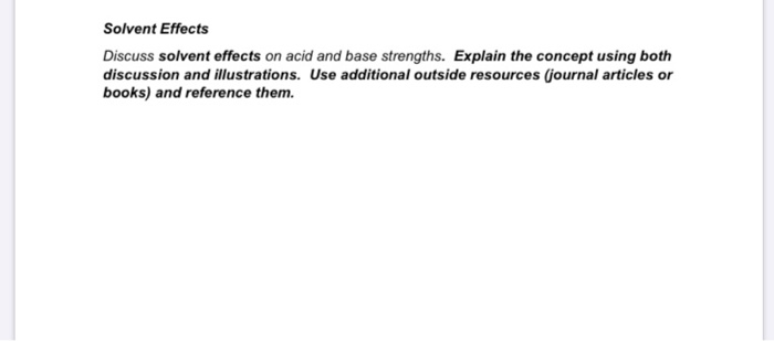 Solved The Leveling Effect Discuss the leveling effect. | Chegg.com