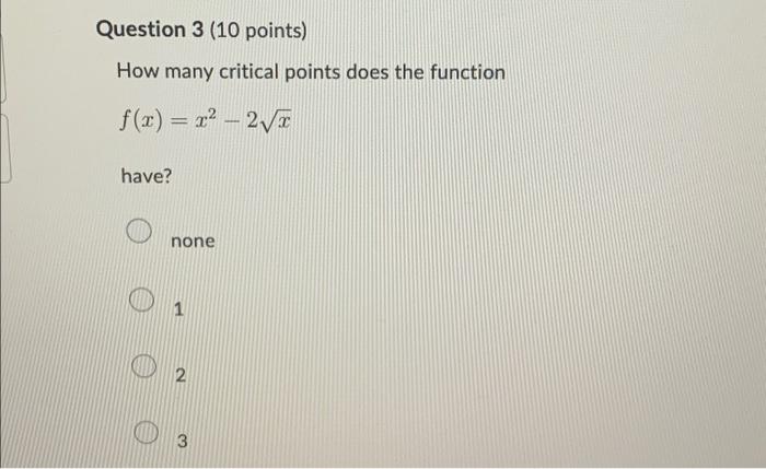 Solved answer asap for a 👍Question 3 (10 points) How many | Chegg.com