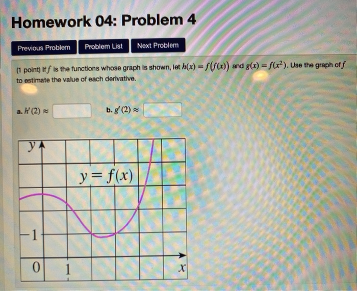 Solved Homework 04: Problem 3 Previous Problem Problem List | Chegg.com