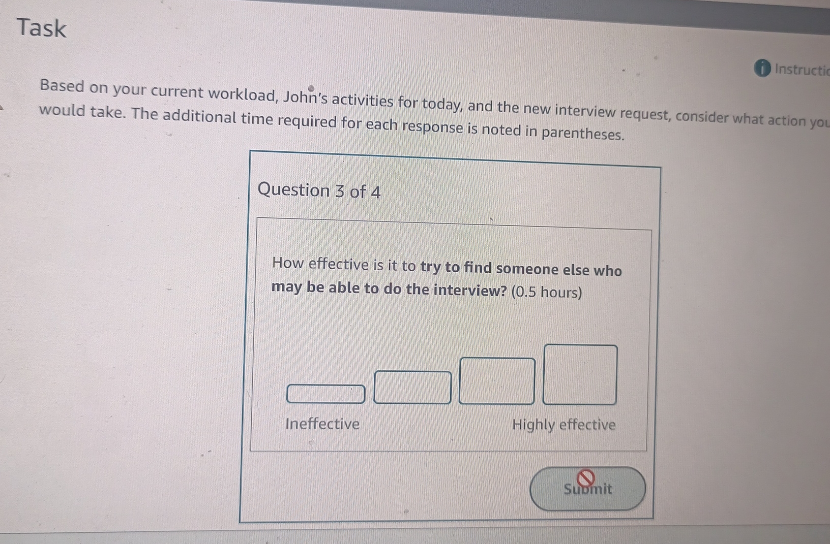 Solved TaskBased on your current workload, John's activities | Chegg.com