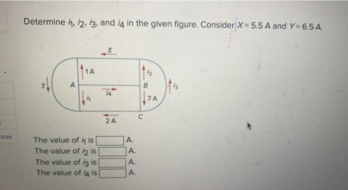 Solved Determine i, i2, i3, and i4 in the given figure. | Chegg.com