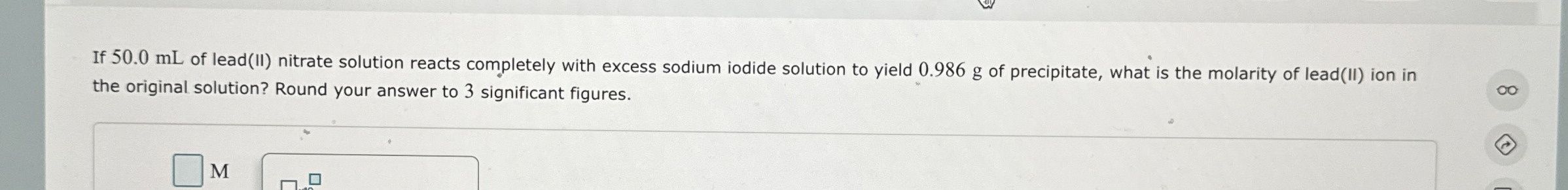 Solved If 50 0 ﻿ml Of Lead Ii ﻿nitrate Solution Reacts
