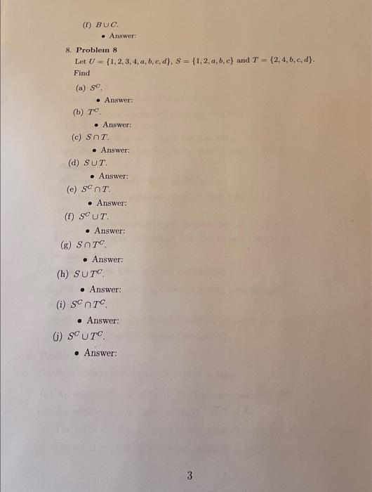 Solved 6. Problem 6 Consider the following sets - A={x∣x is | Chegg.com