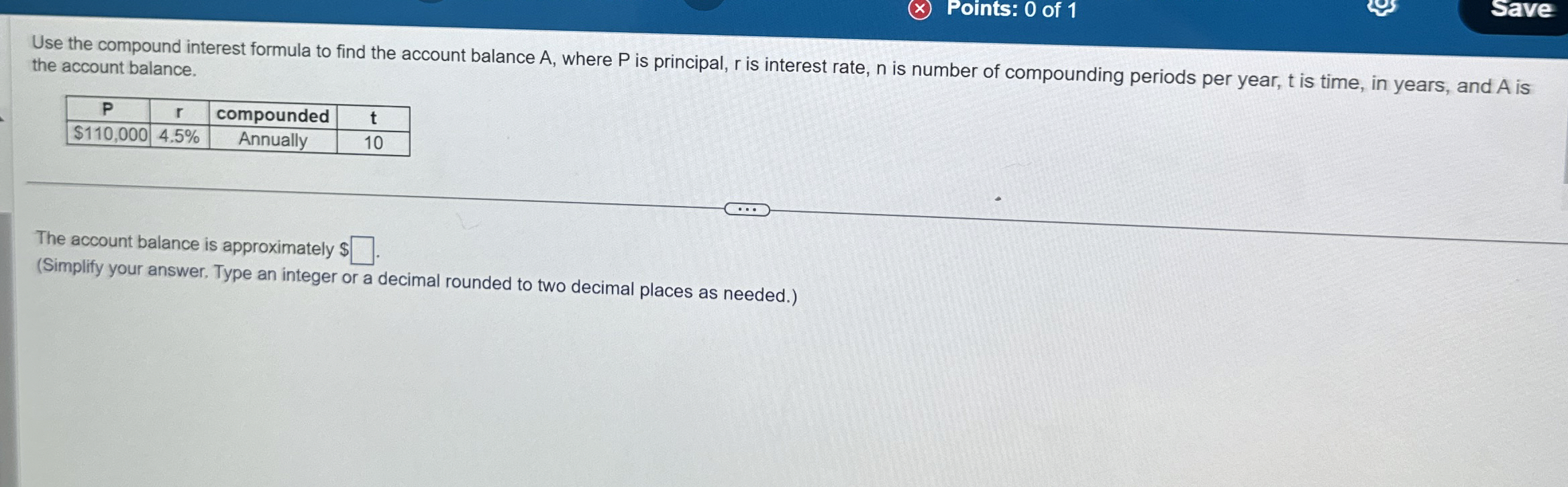 Solved Use the compound interest formula to find the account | Chegg.com