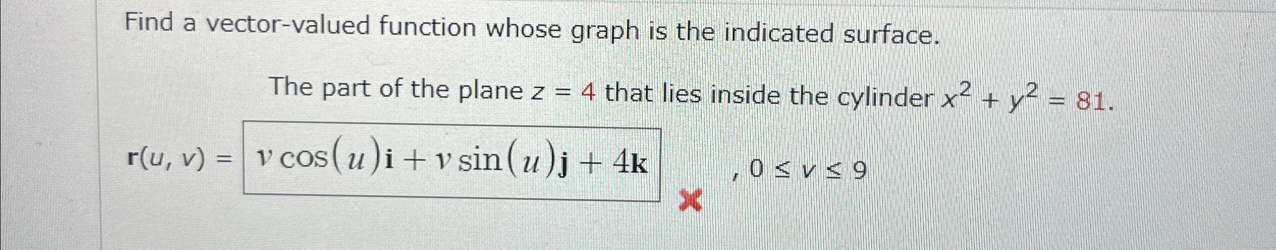 Solved Find a vector-valued function whose graph is the | Chegg.com