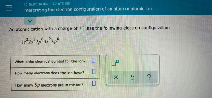 Solved O ELECTRONIC STRUCTURE Interpreting the electron | Chegg.com