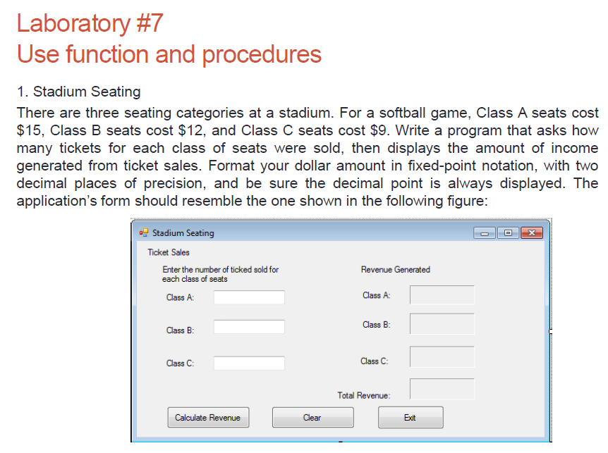 Solved There are three seating categories at a stadium. For | Chegg.com