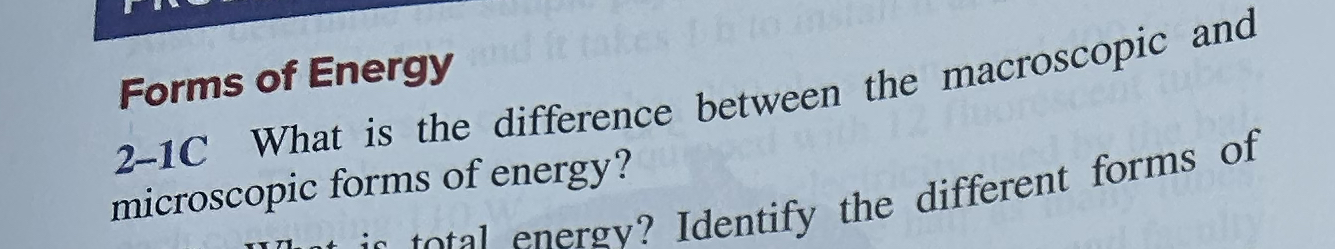 Solved Forms of Energy2-1C What is the difference between | Chegg.com