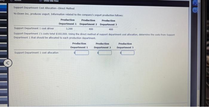 Solved Support Department Cost Allocation-Direct Method | Chegg.com