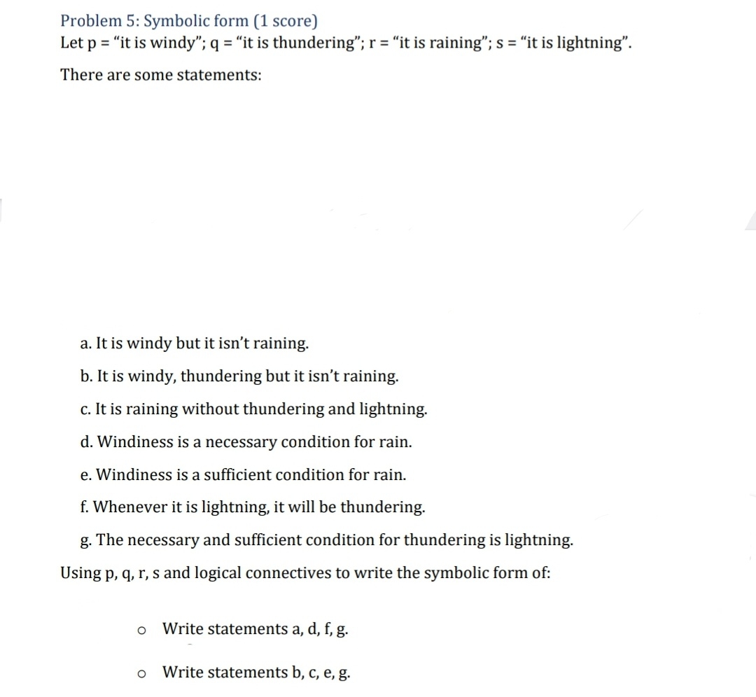 Solved [Help me solve 1/ ﻿and 2/ ]Using p, ﻿q, ﻿r, ﻿s and | Chegg.com