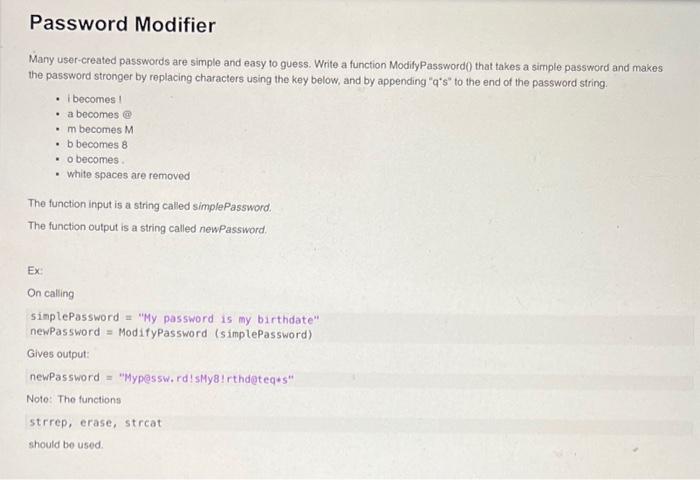 Solved Many user-created passwords are simple and easy to | Chegg.com