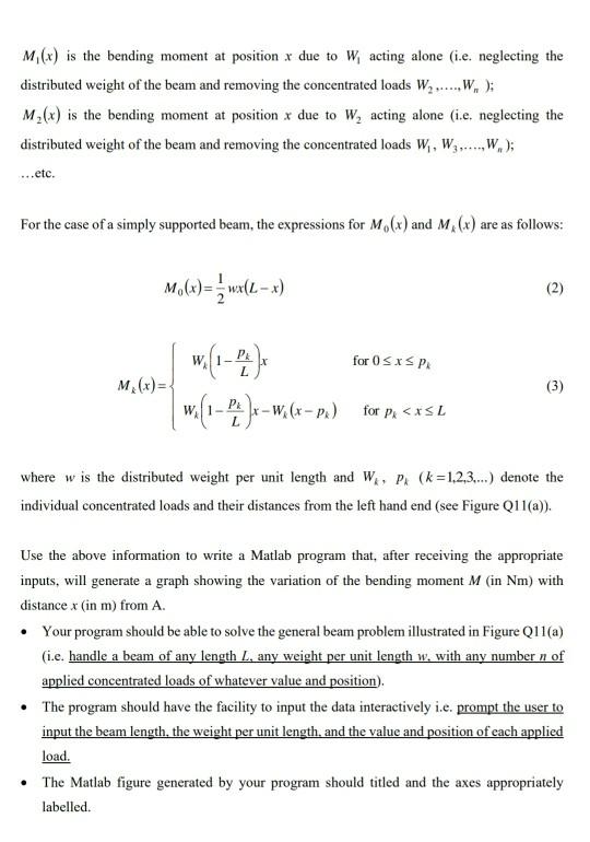 Solved 11. Assessed coursework question (Matlab CW3, | Chegg.com