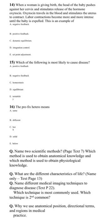 Solved Sample Multiple Choice Questions: 1) Feeling | Chegg.com