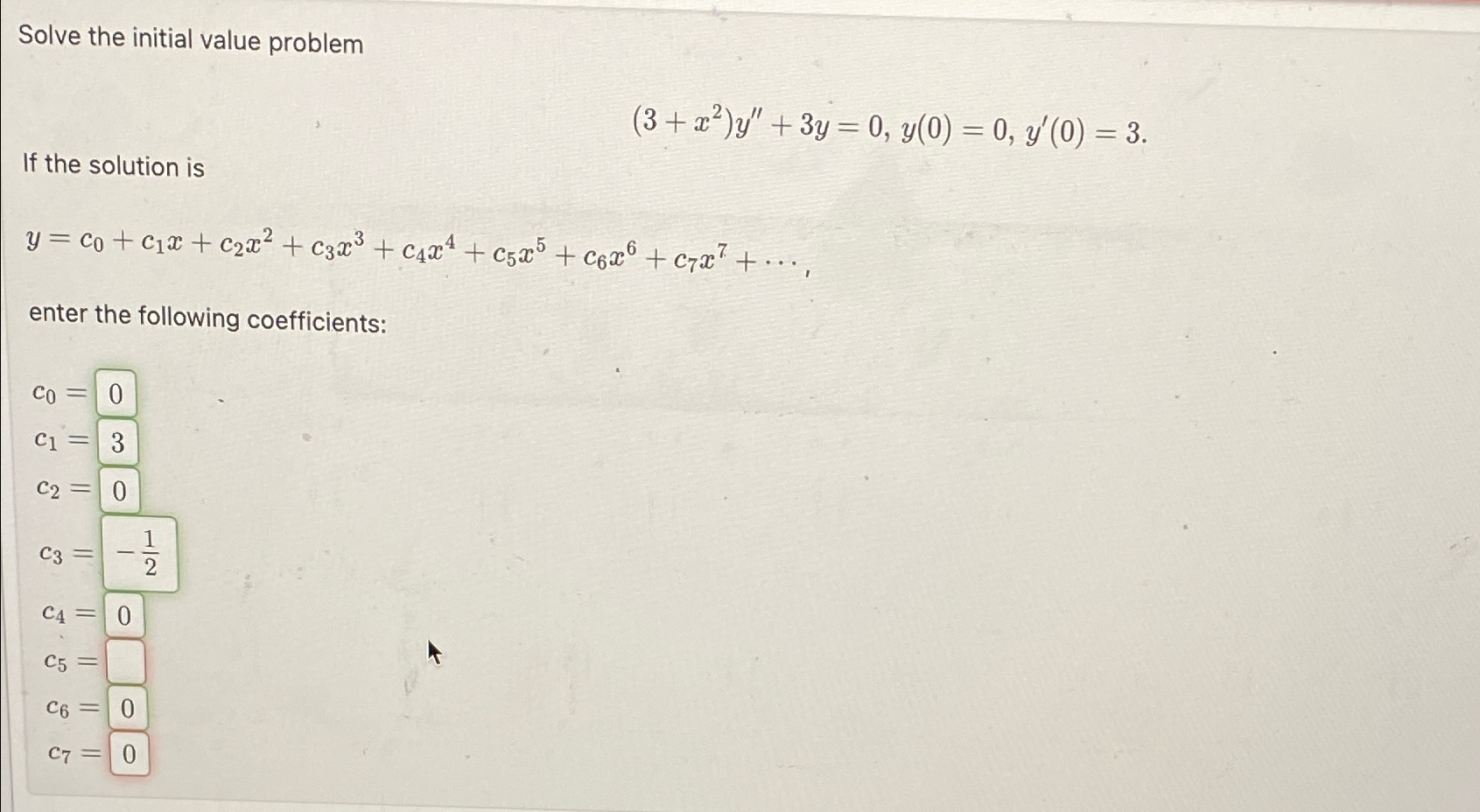 Solve the initial value | Chegg.com