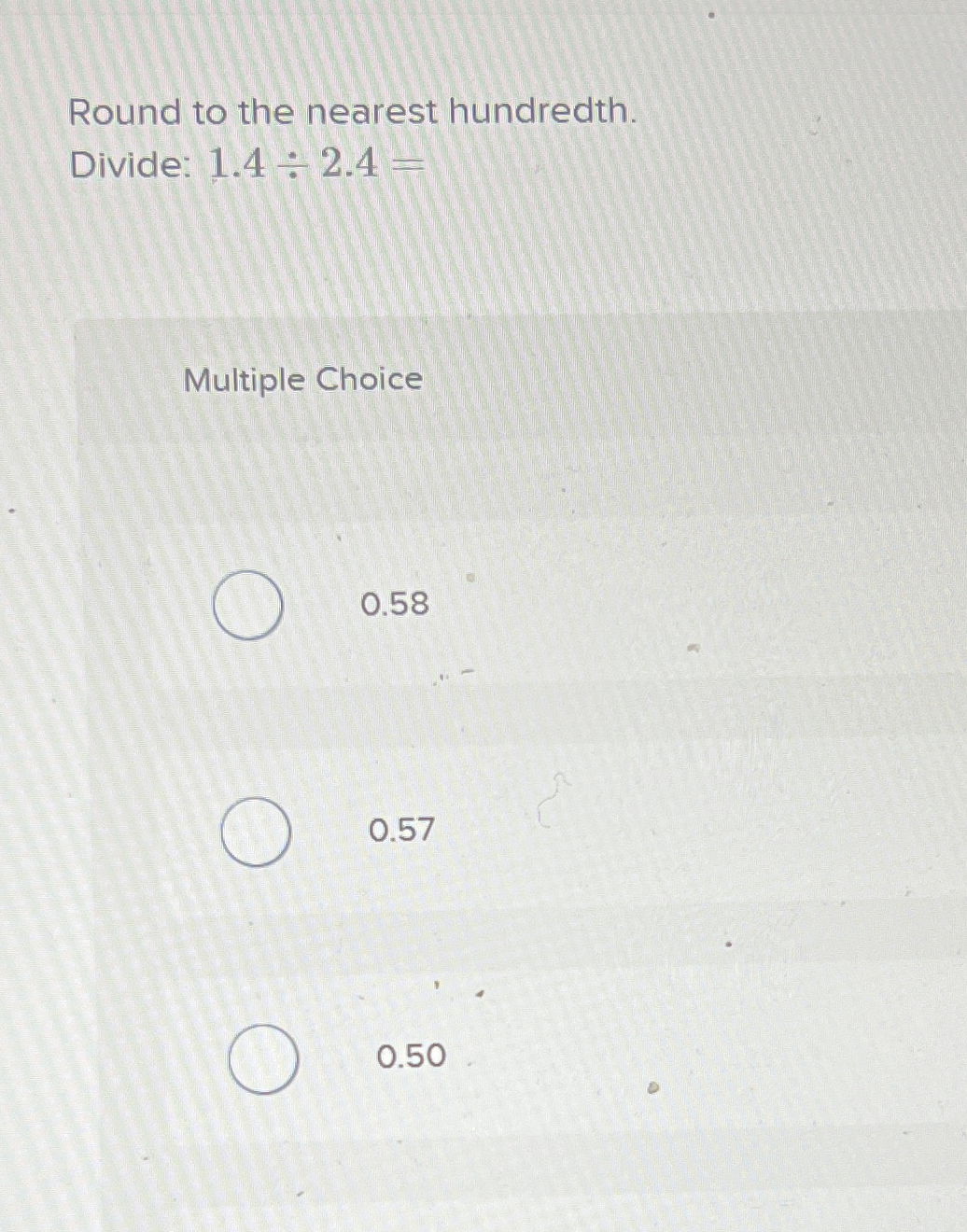 Solved Round to the nearest hundredth.Divide: | Chegg.com
