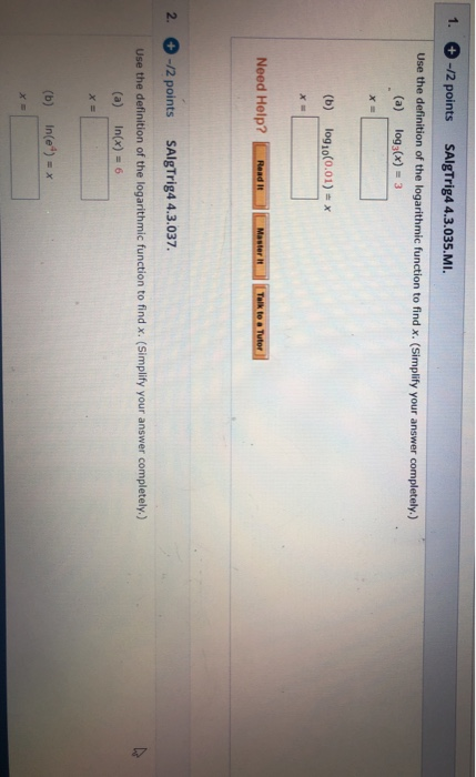 Solved 1. +-12 points SAlgTrig4 4.3.035.MI. Use the | Chegg.com
