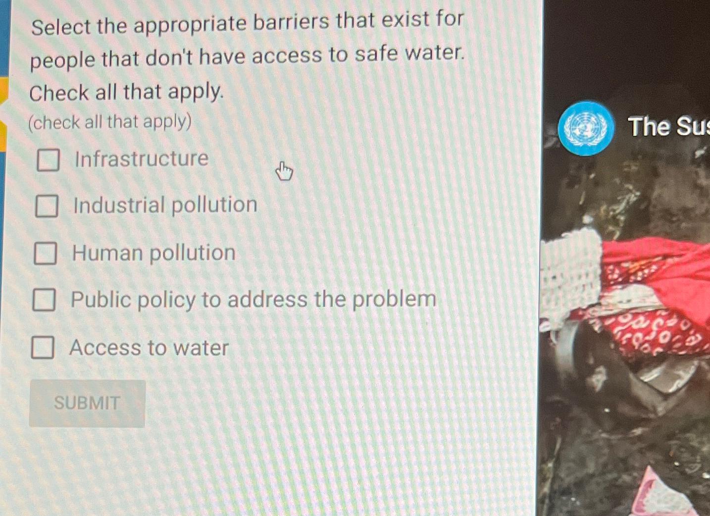 Solved Select the appropriate barriers that exist for people | Chegg.com