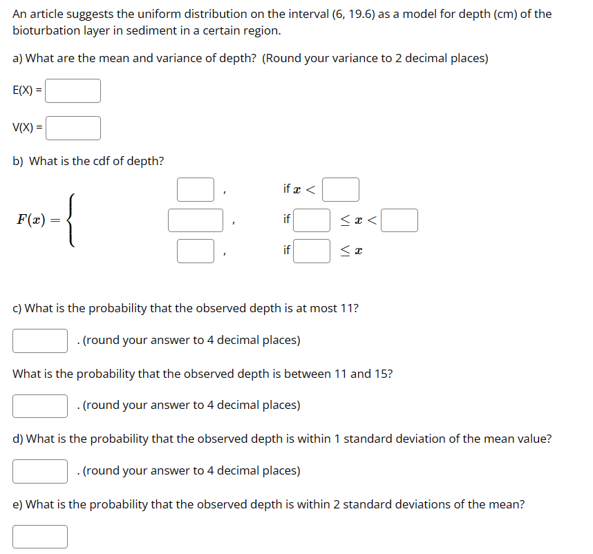 Solved An article suggests the uniform distribution on the | Chegg.com