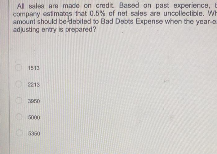 Solved 23) A company uses the percent of sales method to | Chegg.com