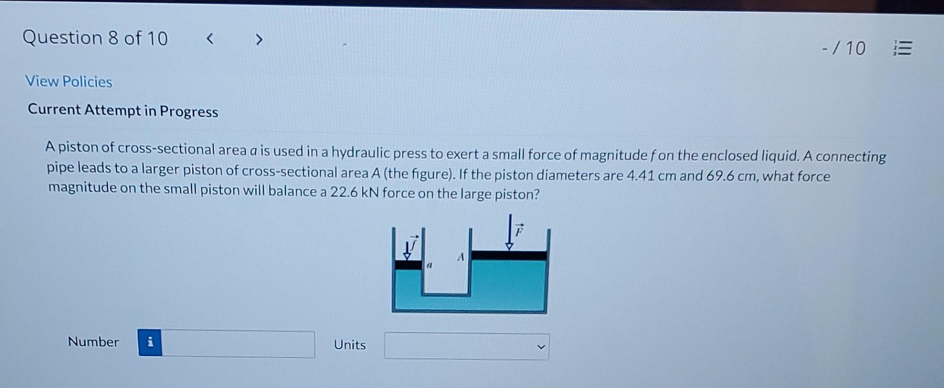 Solved Question 8 of 10 - / 10 View Policies Current | Chegg.com