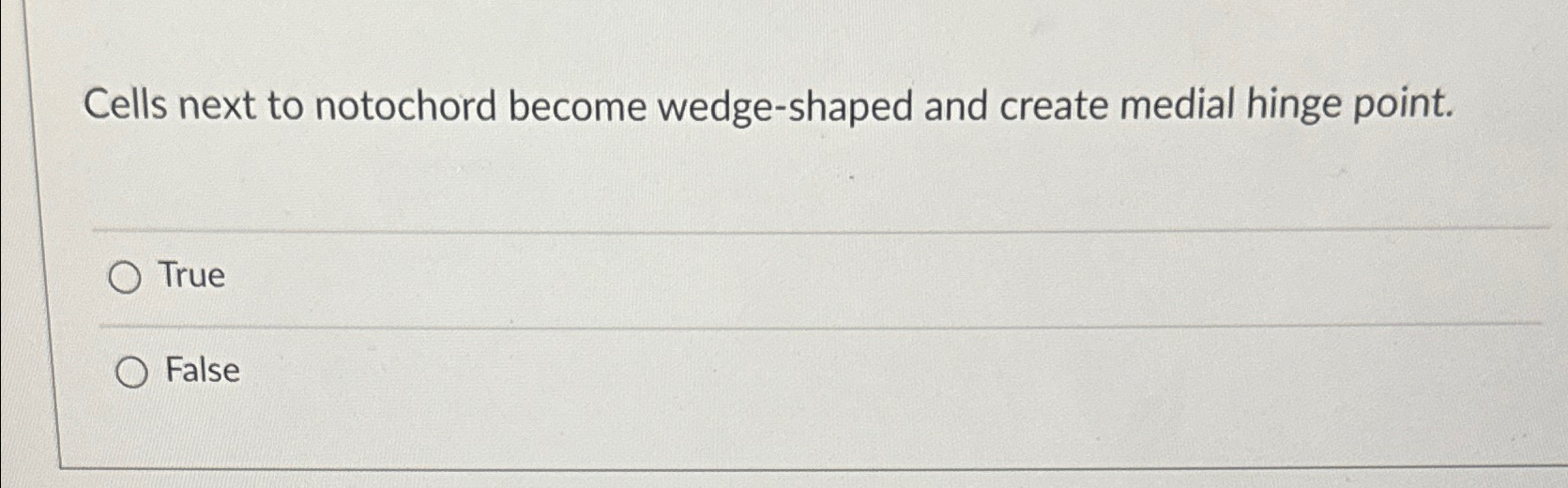 Solved Cells next to notochord become wedge-shaped and | Chegg.com