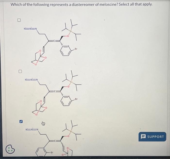 Solved Which of the following represents a diastereomer of | Chegg.com
