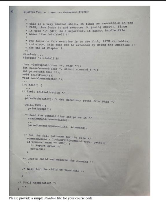 Solved The project must be implemented on Linux platforms | Chegg.com