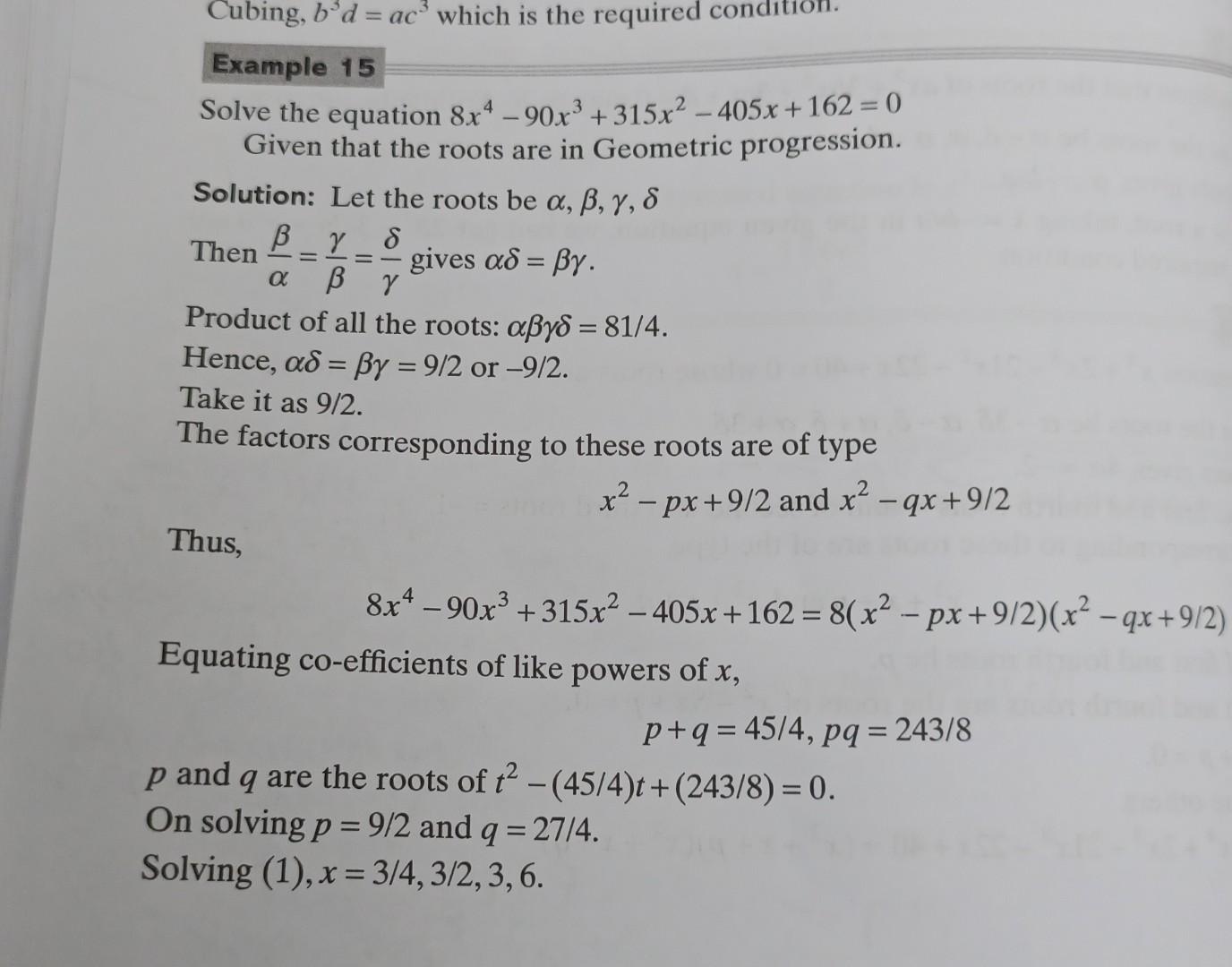 Solved Cubing, b3d=ac3 which is the required condition. | Chegg.com