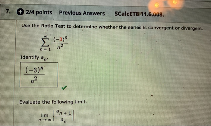 Solved 7. +2/4 polnts Previous Answers SCalcET8 11.6.008. | Chegg.com Solved 7. +2/4 polnts Previous Answers SCalcET8 11.6.008. | Chegg.com