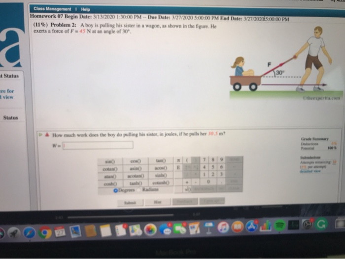 Solved Class Management | Help Homework 07 Begin Date: | Chegg.com
