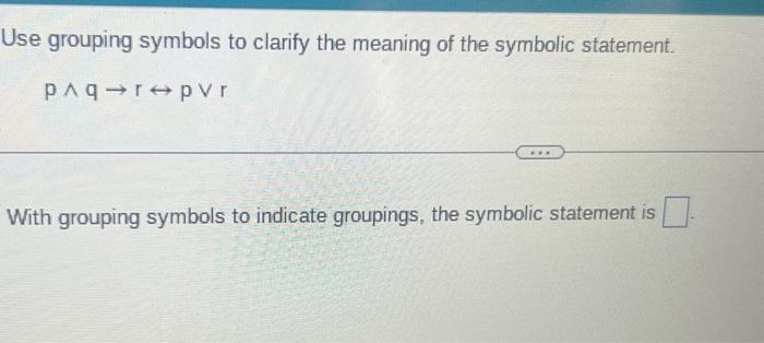 Solved Use grouping symbols to clarify the meaning of the | Chegg.com