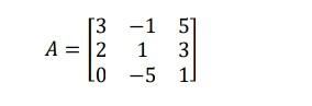 Solved For the given matrix obtain : . A row space base b. A | Chegg.com