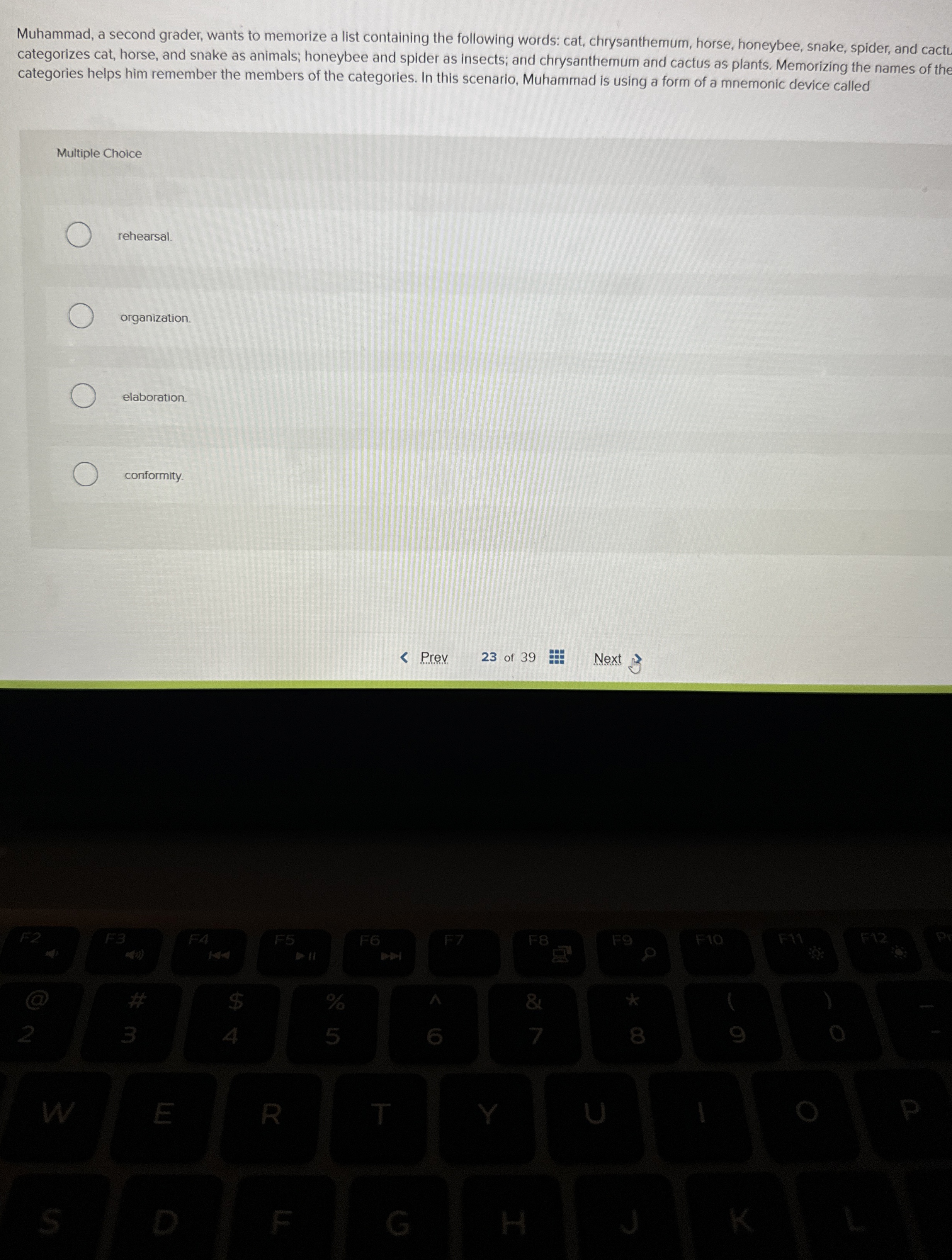 Solved Muhammad, a second grader, wants to memorize a list | Chegg.com