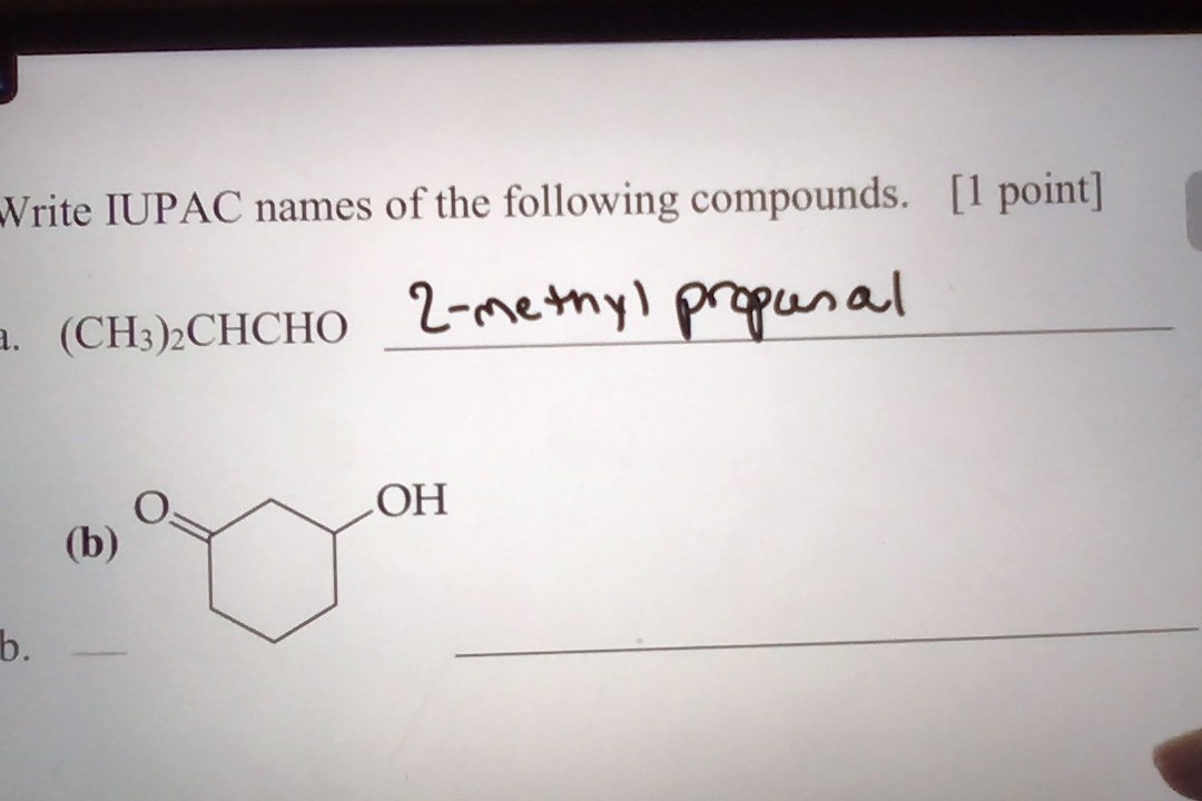 Solved Write IUPAC names of the following | Chegg.com